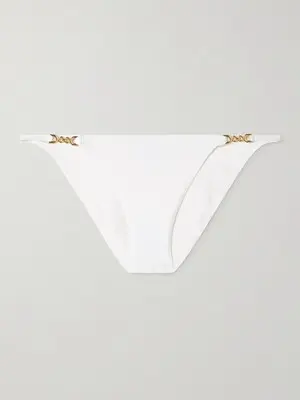 Melissa Odabash Monza Chain-embellished Bikini Briefs - White