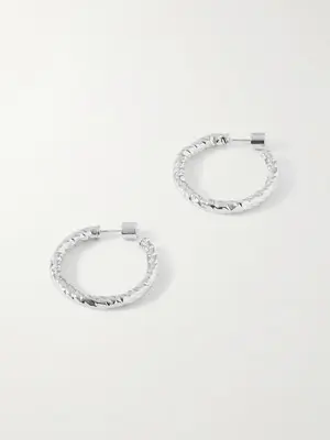 JENNIFER FISHER Hailey Mini -plated Hoop Earrings - Silver