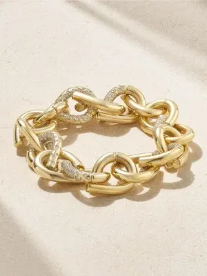 TABAYER Oera 18-karat Diamond Link Bracelet - Gold