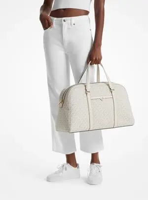 Michael Kors Jet Set Travel Extra-large Signature Logo Weekender Bag