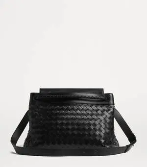 Bottega Veneta Medium Andiamo Messenger Bag - Grey