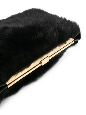 Khaite Aimee Shearling Clutch