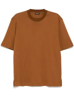 Zegna Crew-neck T-shirt - Brown