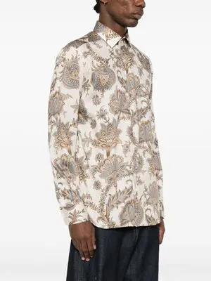 Etro Paisley Shirt - Neutrals