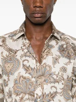 Etro Paisley Shirt - Neutrals