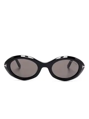 TOM FORD Carmen Oval Sunglasses - Black