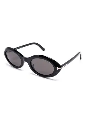 TOM FORD Carmen Oval Sunglasses - Black