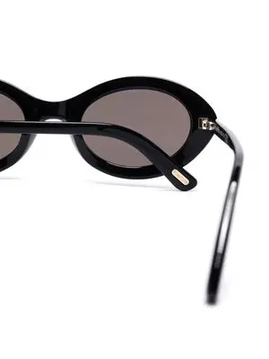 TOM FORD Carmen Oval Sunglasses - Black