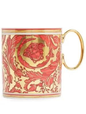 Versace X Rosenthal Medusa Garland Porcelain Mug - Red