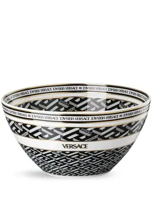 Versace X Rosenthal La Greca Signature Bowl - White