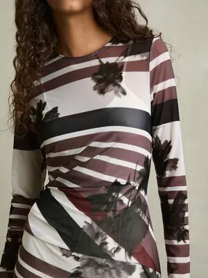 REISS Chiara Stripe-print Dress
