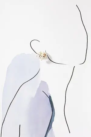 Nadri Farrah Multi-pearl Hoop Earrings