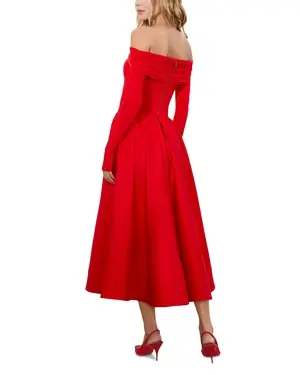 Alice + Olivia Chara Off-the-shoulder Dress