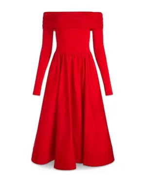 Alice + Olivia Chara Off-the-shoulder Dress