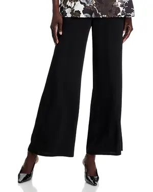 Caroline Rose Crepe Wide-leg Pants