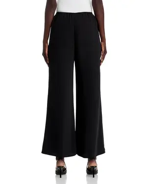 Caroline Rose Crepe Wide-leg Pants