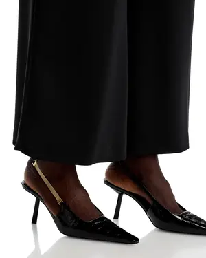 Caroline Rose Crepe Wide Leg Pants