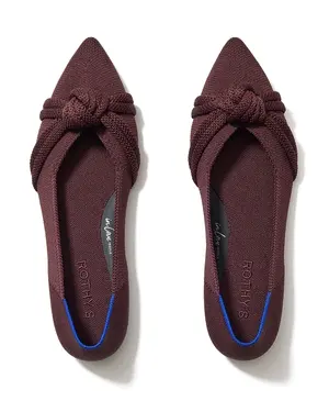 Rothy's The Knot Point Ii Flats - Dark Chocolate