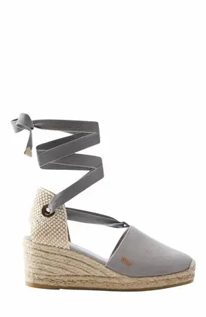 VISCATA Escala Canvas Espadrille Wedges Ash