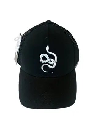 INTOXICATED COSMETICS Embroidered Snake Cap