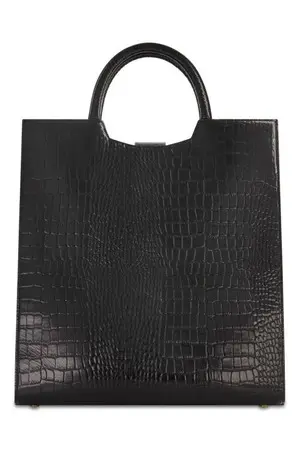Mac Duggal Crocodile Effect Maxi Tote Bag