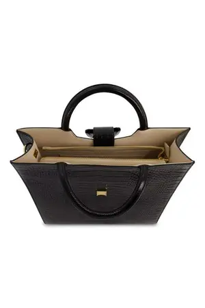 Mac Duggal Crocodile Effect Maxi Tote Bag