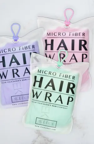 SLEEKE  3-for-2 Hair Wrap Bundle - Lavender/mint/pink