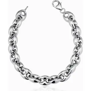 ORADINA Sterling Chunky Mariner Link Bracelet - Silver