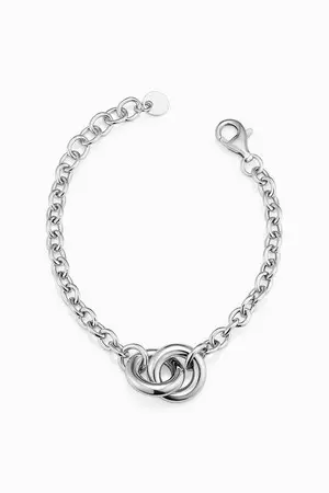 ORADINA Sterling Together Link Bracelet - Silver