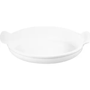 LE CREUSET Heritage 1.75-quart Oval Au Gratin Baking Dish - White
