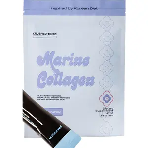 CRUSHED TONIC Pure Unflavored Marine Collagen Supplement Light Blue/lavender