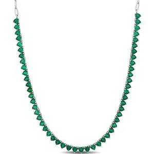 JULIANNA B. Lab-created Tennis Necklace - Emerald