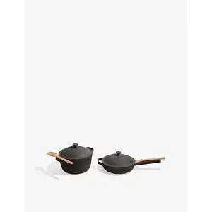 OUR PLACE Home Cook Duo Ceramic Pot And Pan Two-piece Set - Char