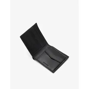 ALLSAINTS Delph Logo-debossed Bi-fold Leather Wallet - Black