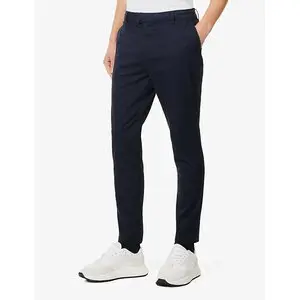 ARNE Tailored Straight-leg Stretch-cotton Chino Trousers - Navy