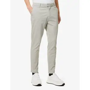 ARNE Tailored Straight-leg Stretch-cotton Chino Trousers - Stone