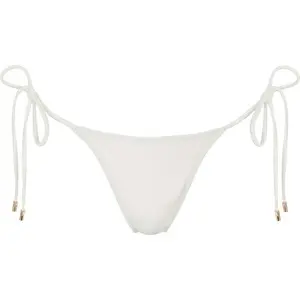 SUNKISSED Sunkissed Le Triangle Tie Side Bikini Bottom Coco White