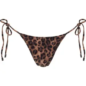 SUNKISSED Sunkissed Le Triangle Tie Side Bikini Bottom Leopard