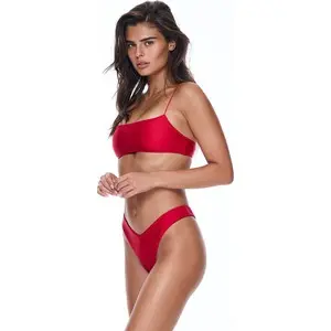 SUNKISSED Le Sporty Bikini Top - Cherry Red