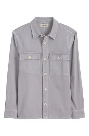 Madewell Garment Dyed Straight Hem Work Shirt - Faded Lavender