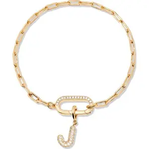 BROOK & YORK Petra Initial Charm Bracelet - Gold J