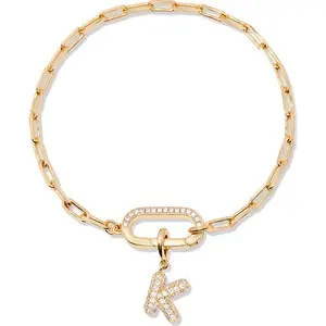 BROOK & YORK Petra Initial Charm Bracelet - Gold K