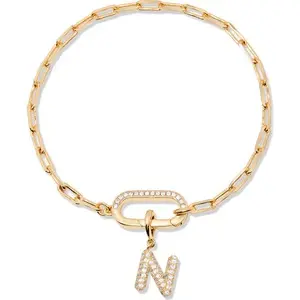 BROOK & YORK Petra Initial Charm Bracelet - Gold N