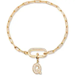 BROOK & YORK Petra Initial Charm Bracelet - Gold Q