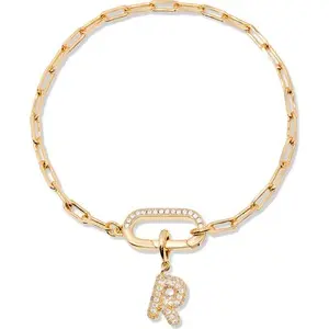 BROOK & YORK Petra Initial Charm Bracelet - Gold R