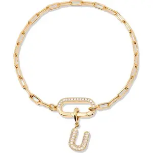 BROOK & YORK Petra Initial Charm Bracelet - Gold U