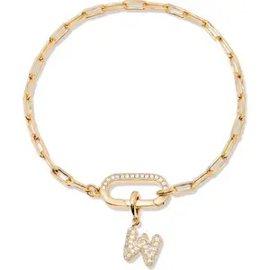 BROOK & YORK Petra Initial Charm Bracelet - Gold W