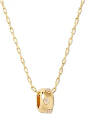 BROOK & YORK Kate Birthstone Pendant Necklace - Gold - April