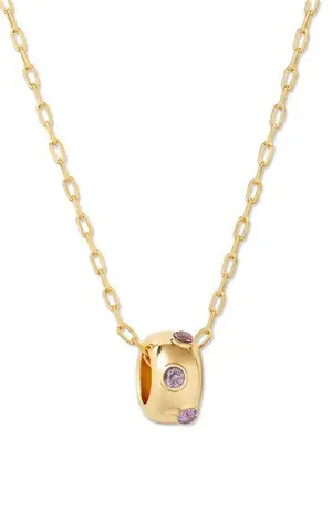 BROOK & YORK Kate Birthstone Pendant Necklace - Gold - June