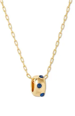 BROOK & YORK Kate Birthstone Pendant Necklace - Gold - September